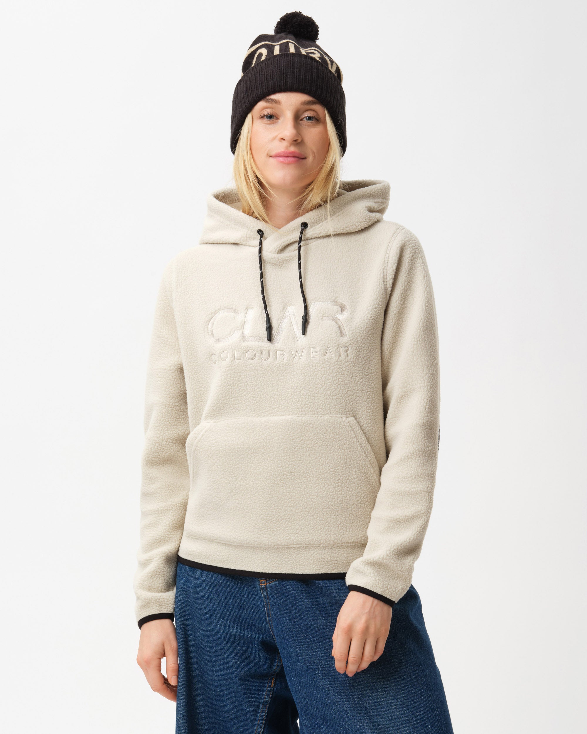 Teddy Fleece Hood Dam | Mysig & Stilren Hoodie | Colourwear